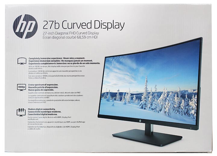 HP 27b 27 INCH FHD CURVED COMPUTER MONITOR | Golden Pawn