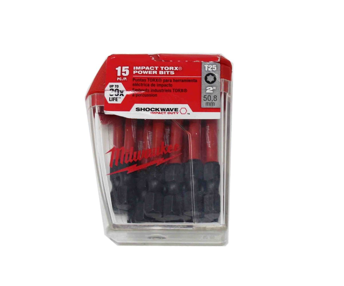 MILWAUKEE T25 TORX POWER BIT 1/4" 15 PACK | Golden Pawn