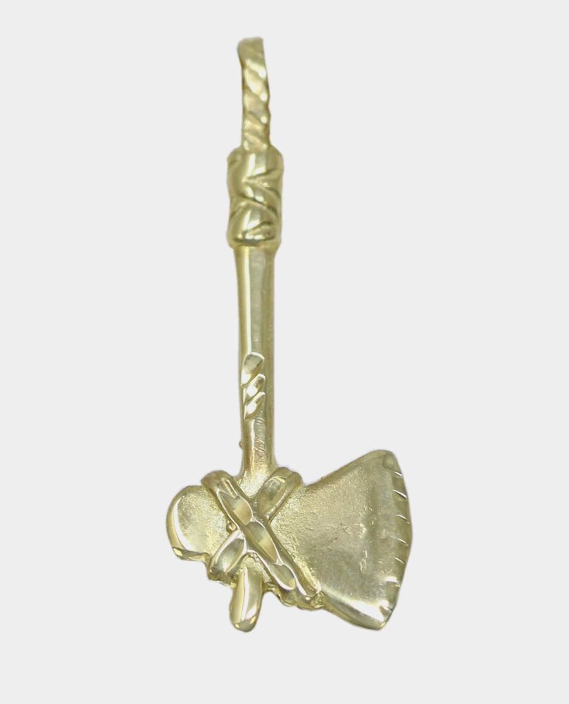 10 KT YELLOW GOLD TOMAHAWK PENDANT | Golden Pawn