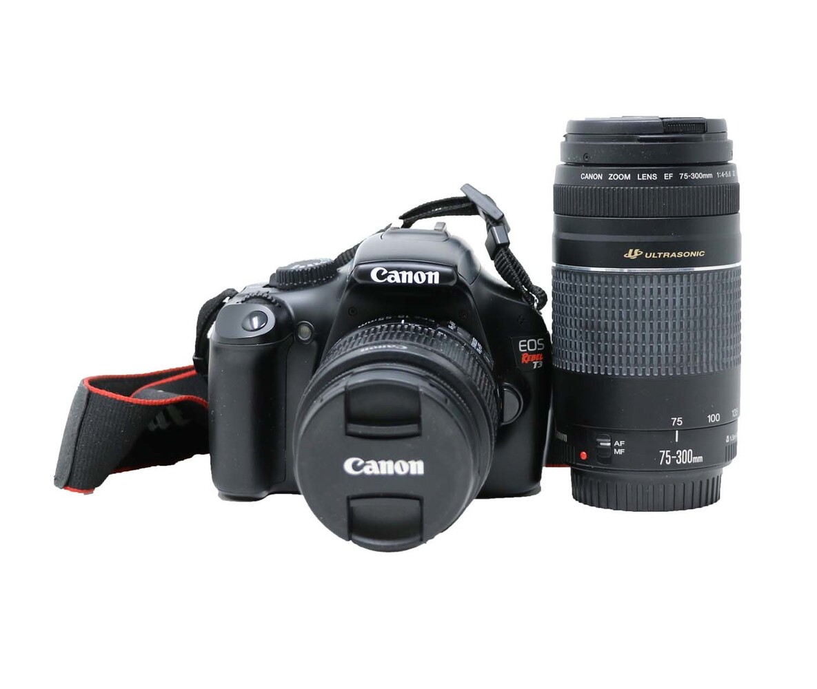 CANON EOS REBEL T3 CAMERA SET WITH 2 LENSES | Golden Pawn