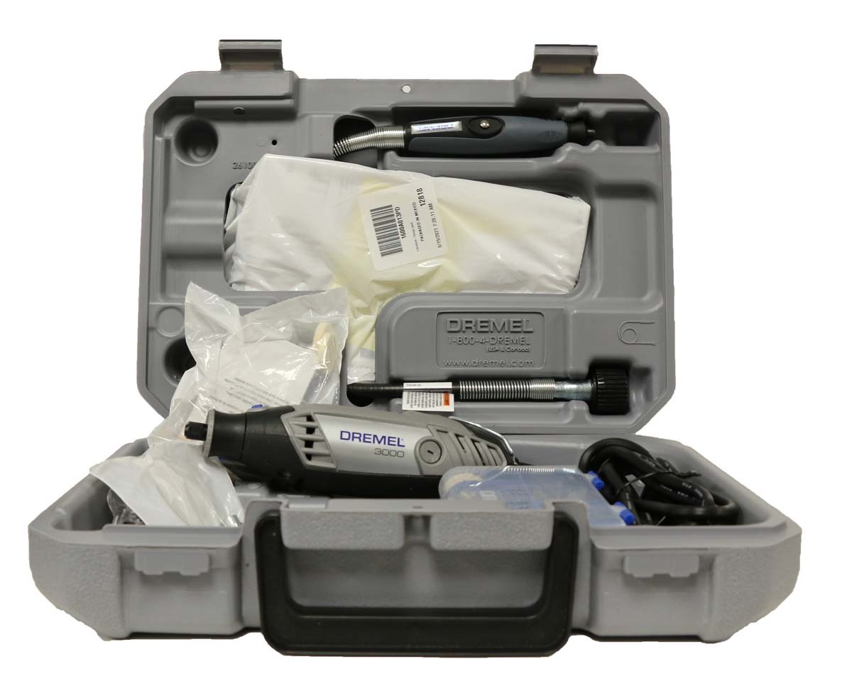 DREMEL 3000 SERIES 1.2 AMP VARIABLE SPEED ROTARY KIT WITH ACCESSORIES ...
