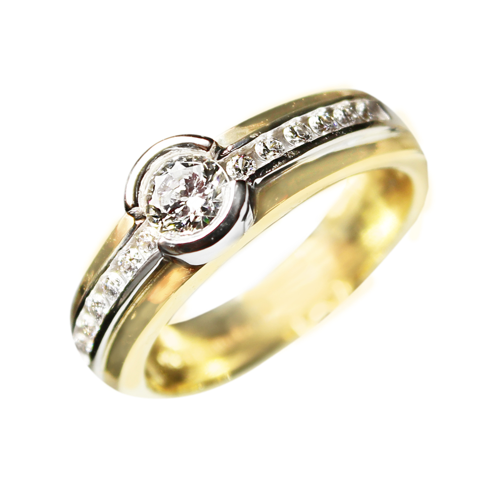 14 KT YELLOW GOLD LADIES DIAMOND RING | Golden Pawn